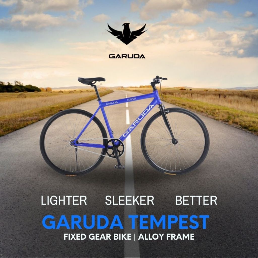 FIXIE GARUDA TEMPEST ALLOY SMOOTH WELD ROAD BIKE – 1010 Bike Express